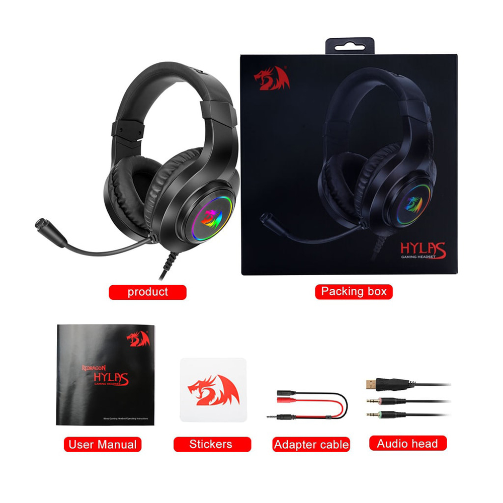 Audifonos Gaming Redragon Hylas H260 RGB BLANCO - ACP Tecnopolis